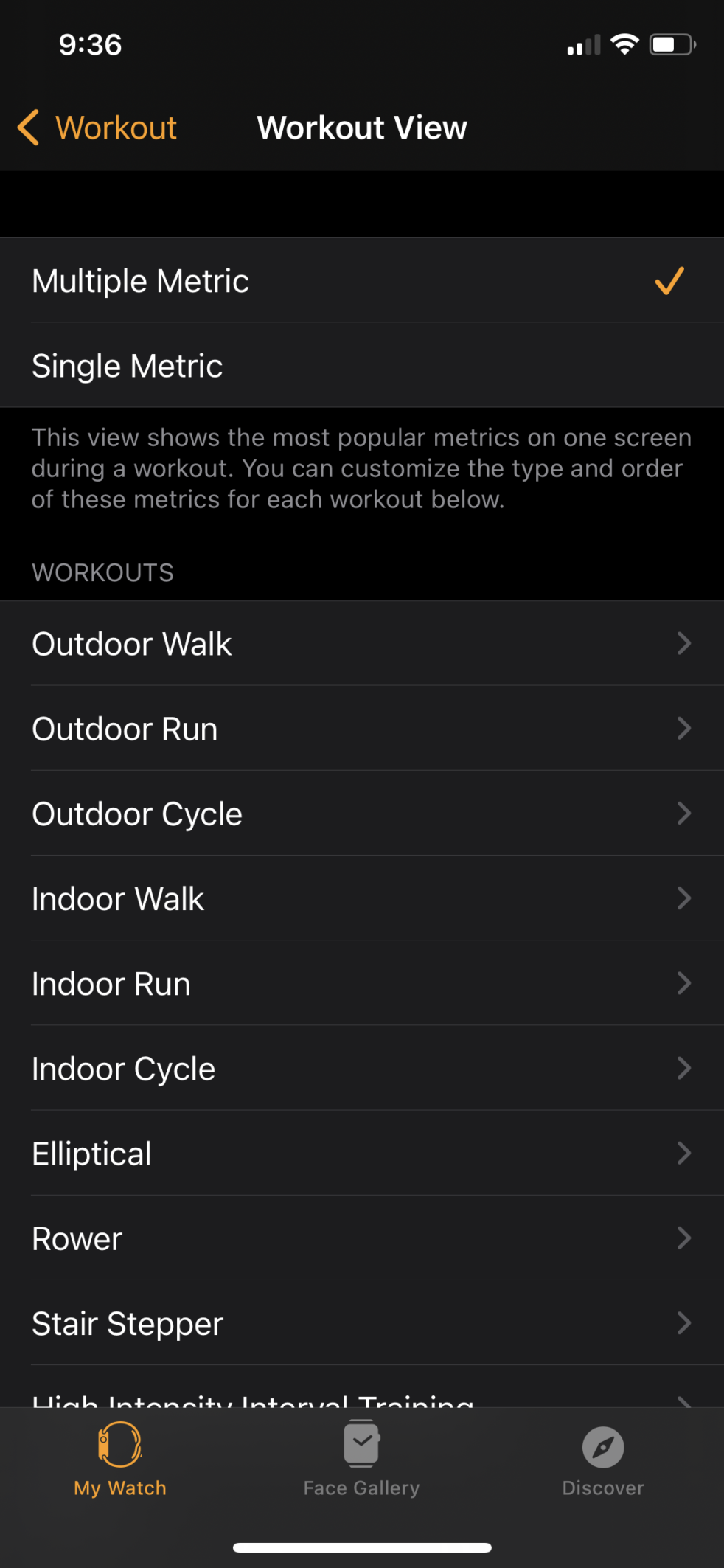 See real time Apple Watch elevation gain and altitude