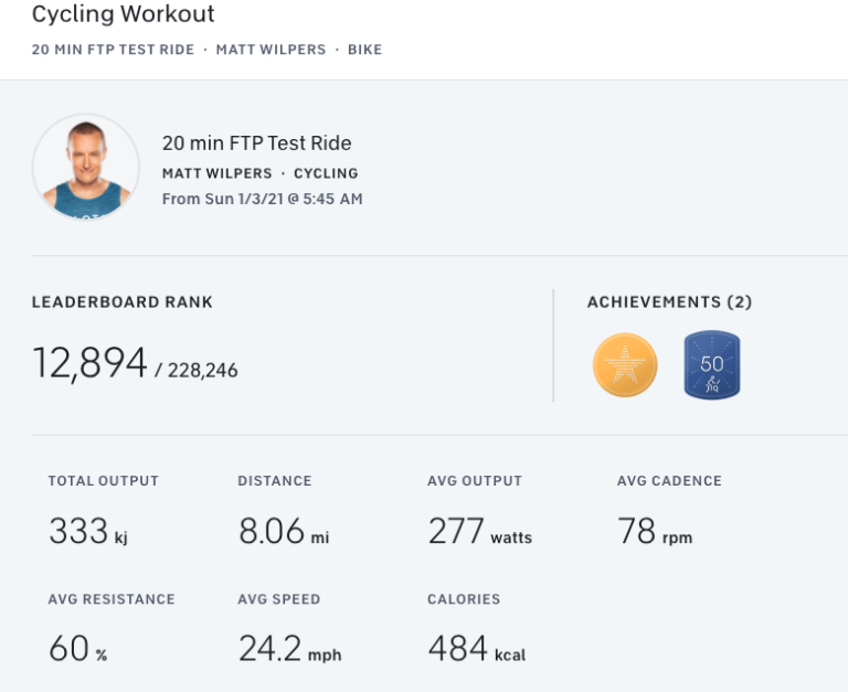 Measuring FTP on Peloton & Strava - What is a good FTP?